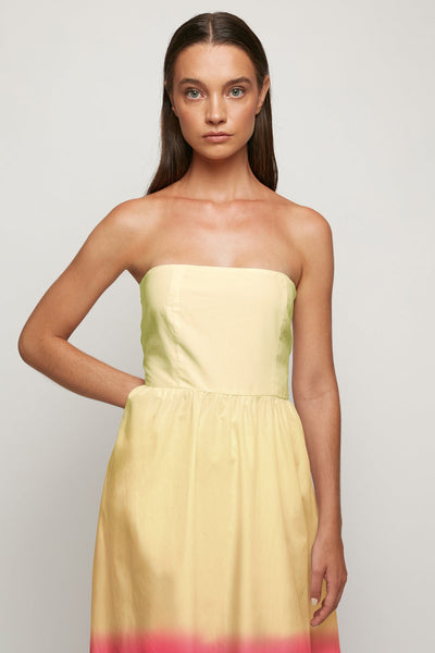 Strapless Maxi Dress Sunset Ombre | SWF Boutique – S/W/F Boutique ...
